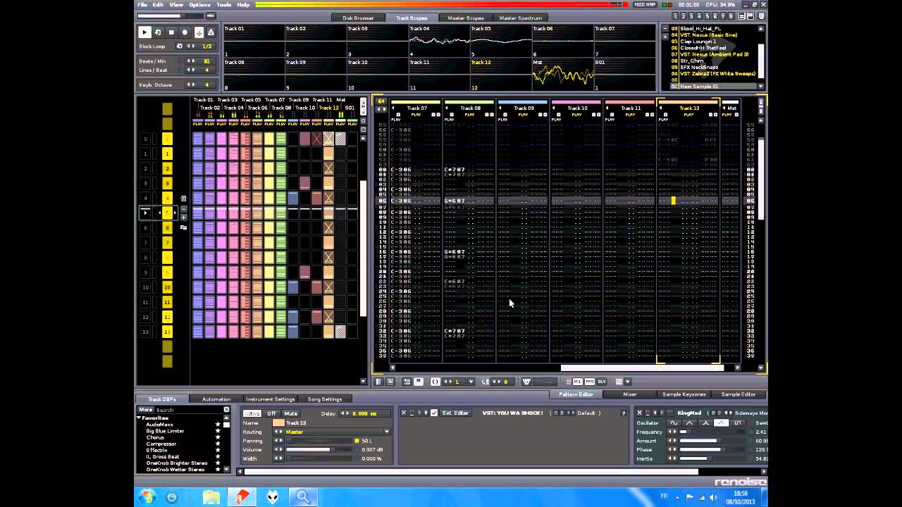 Chill Hip-Hop Beat In Renoise 2014 - YouTube