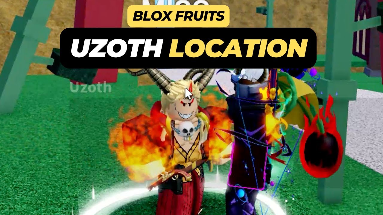 Where to Find Uzoth NPC in Blox Fruits - YouTube