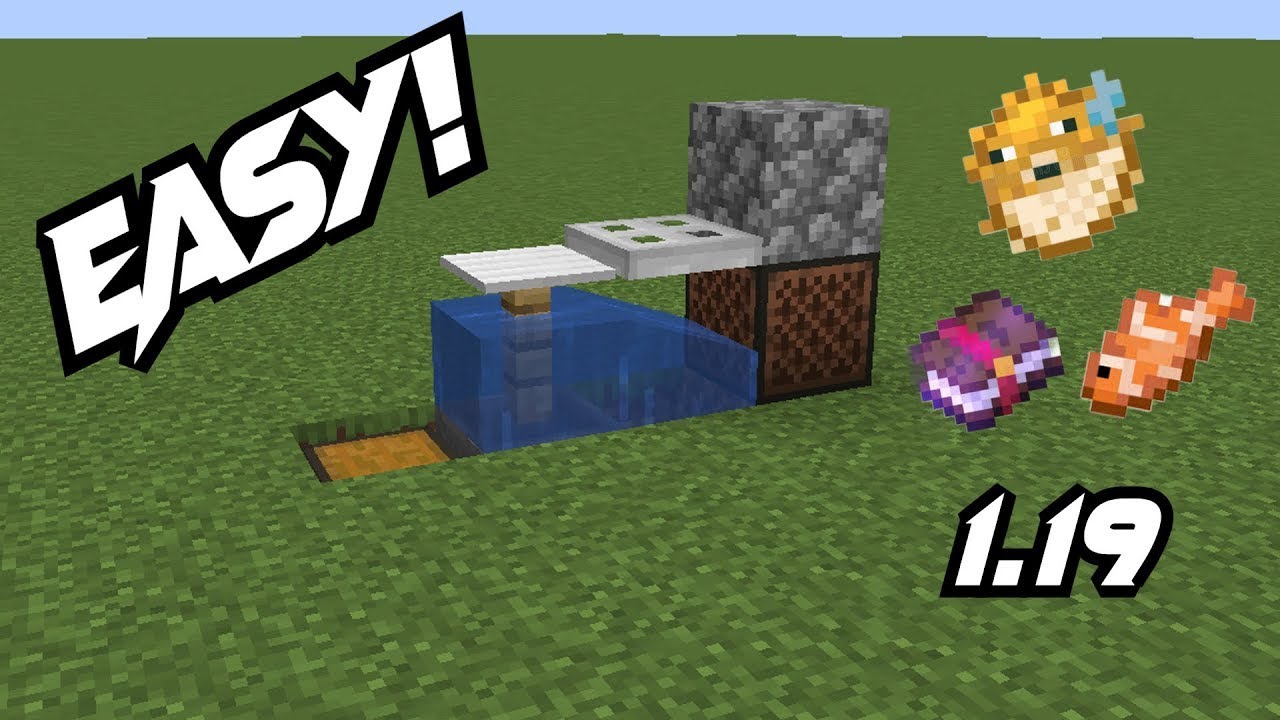Minecraft: AFK Fish Farm | Tutorial (NO AUTO CLICKER!) (1.19+) - YouTube