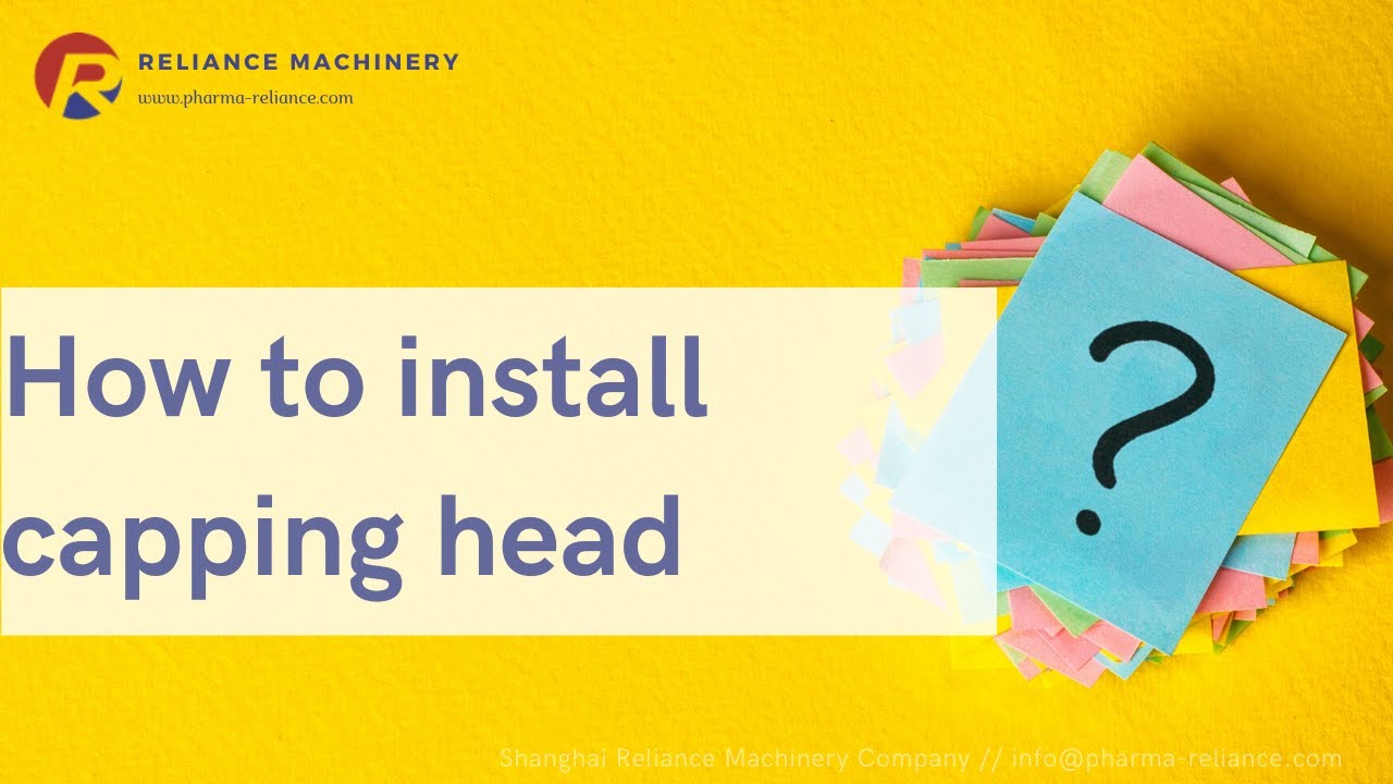 How to install the capping head of monoblock ( Training video ...