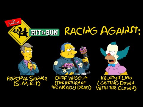 The Simpsons Hit and Run Races 2 Vs. Principal Skinner, Chief Wiggum ...