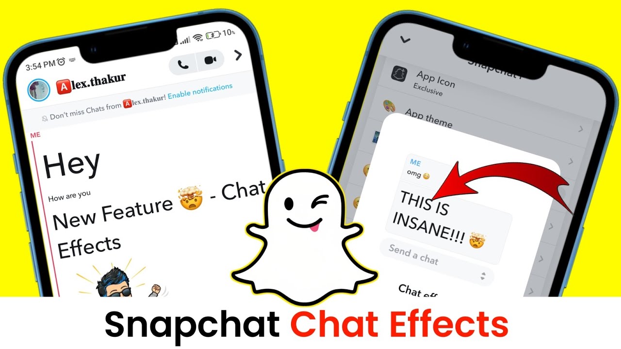 Snapchat Chat Effects - Send Text Too Small/Large ! SnapChat New Update ...