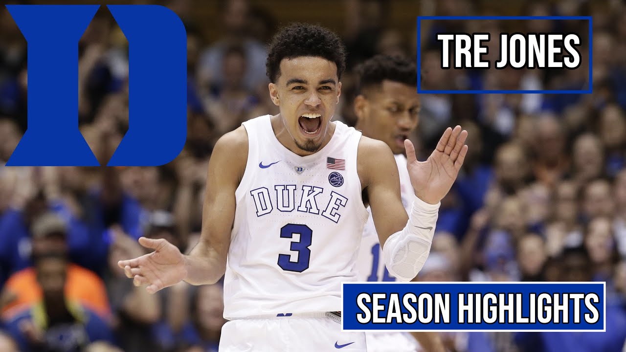 Tre Jones Duke Freshman Regular Season Highlights Montage 2018-19 - YouTube