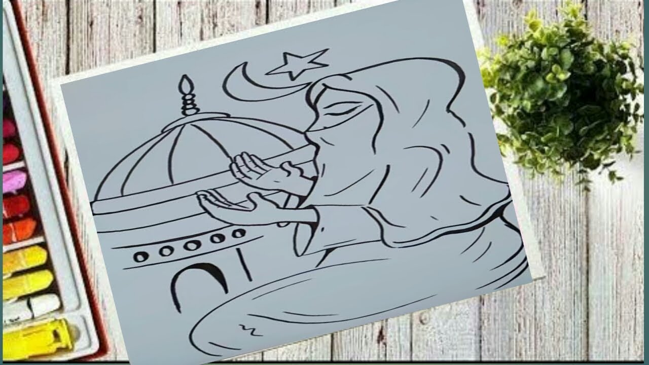 How to Draw LORD PRAYER easy drawing stap by step - YouTube