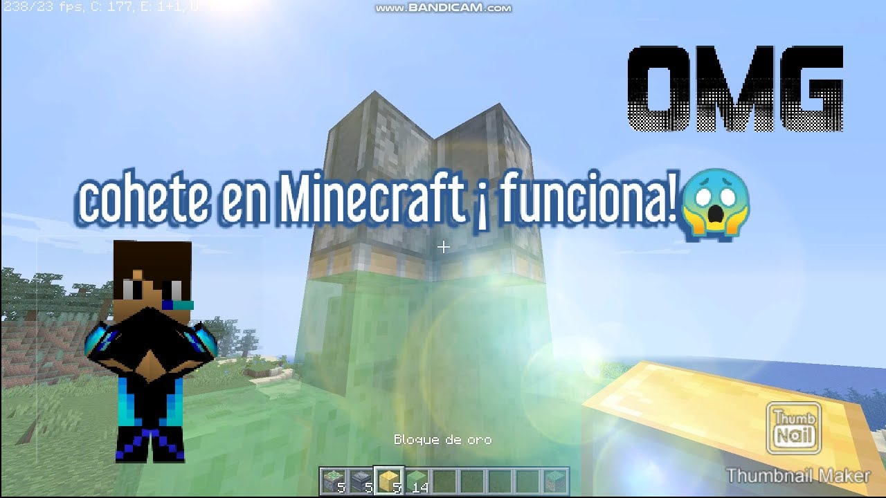 como hacer un cohete en Minecraft ¡funciona!😱 - YouTube