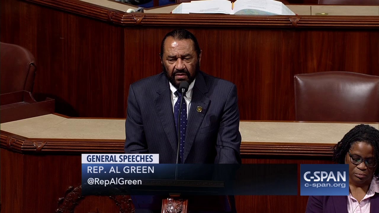 Rep. Al Green (D-TX) on Criteria for Impeaching the President (C-SPAN ...