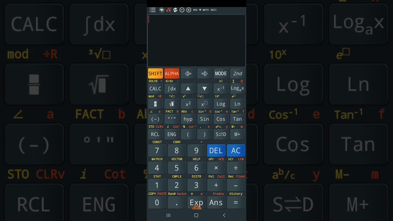 Uso de la calculadora cientifica con la app del celular - YouTube