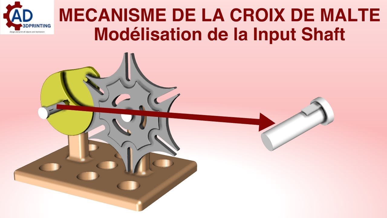 [05/10] – Mécanisme de la croix de malte : Modélisation 3D de la pièce ...