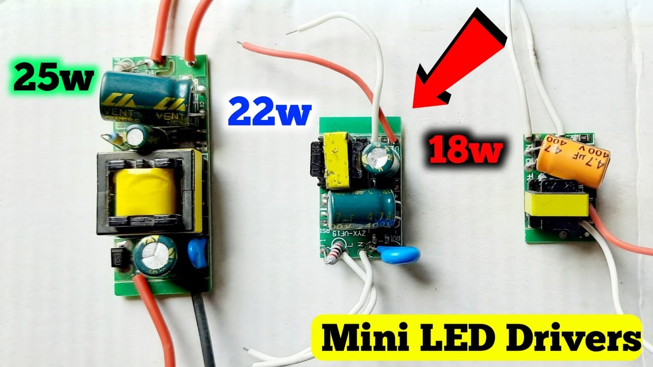 |Mini Led Driver Circuit 7W, 9W, 12W, 15W, 18W, 22w,25w |driver types ...