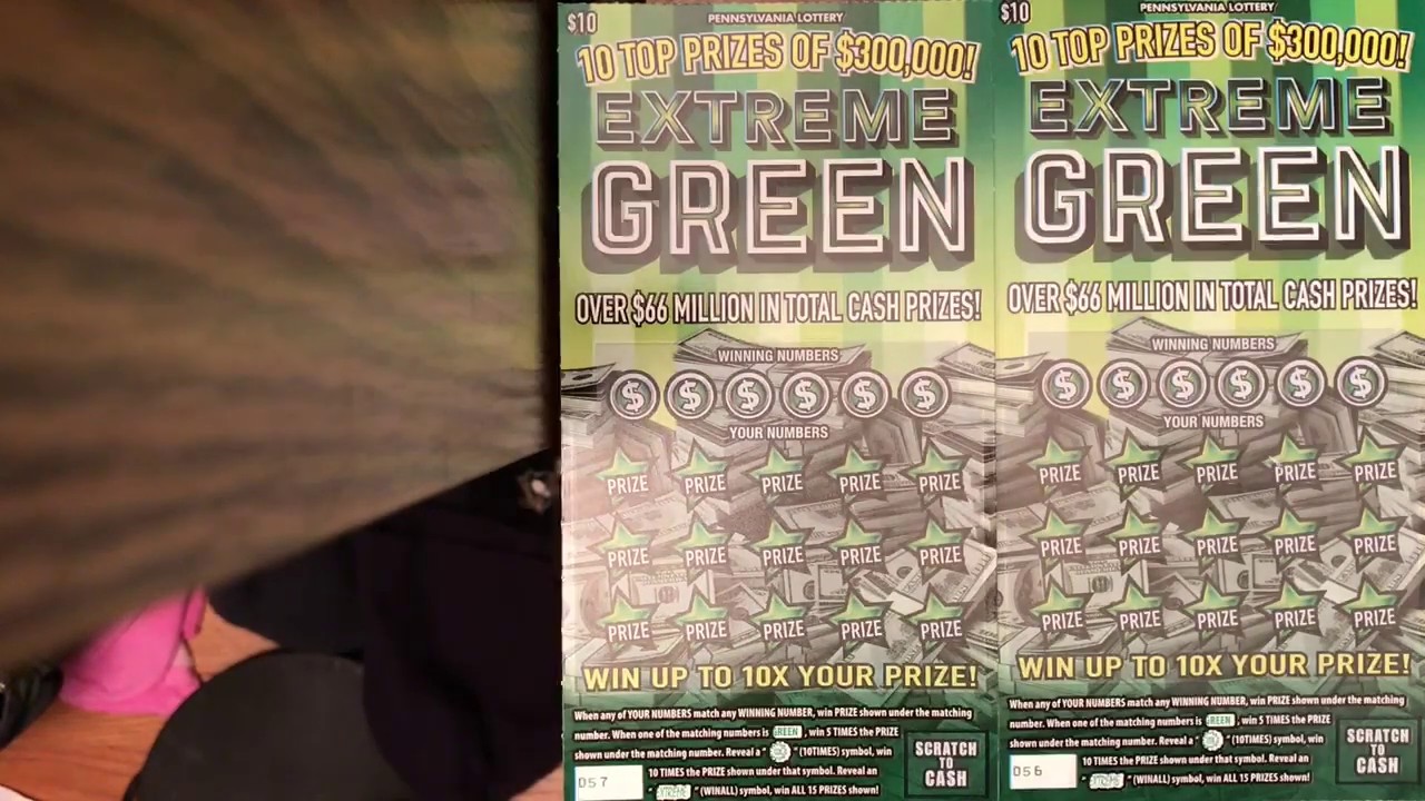 Extreme Green Pennsylvania Lottery Scratch Off $10 - YouTube