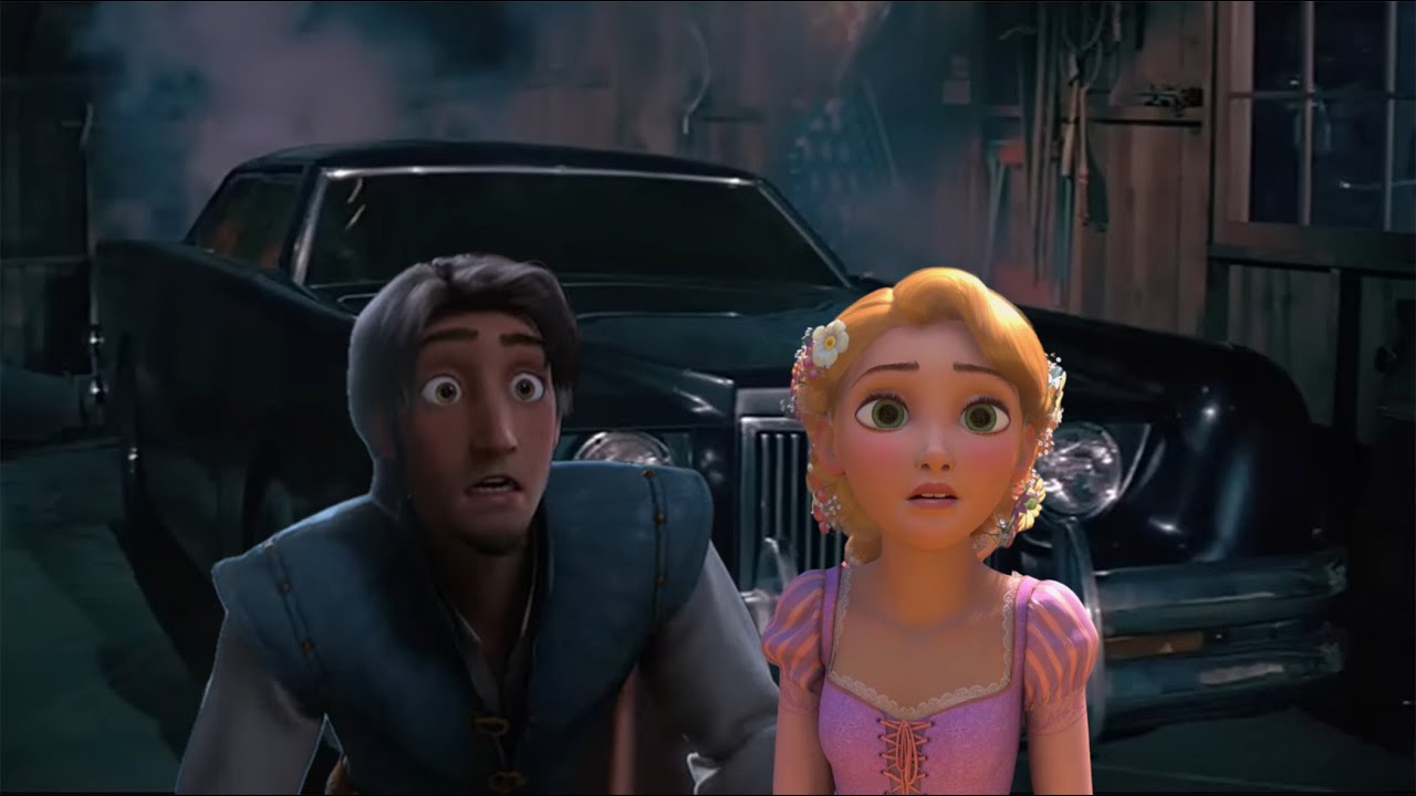Rapunzel and Flynn in The Car (1977) - YouTube