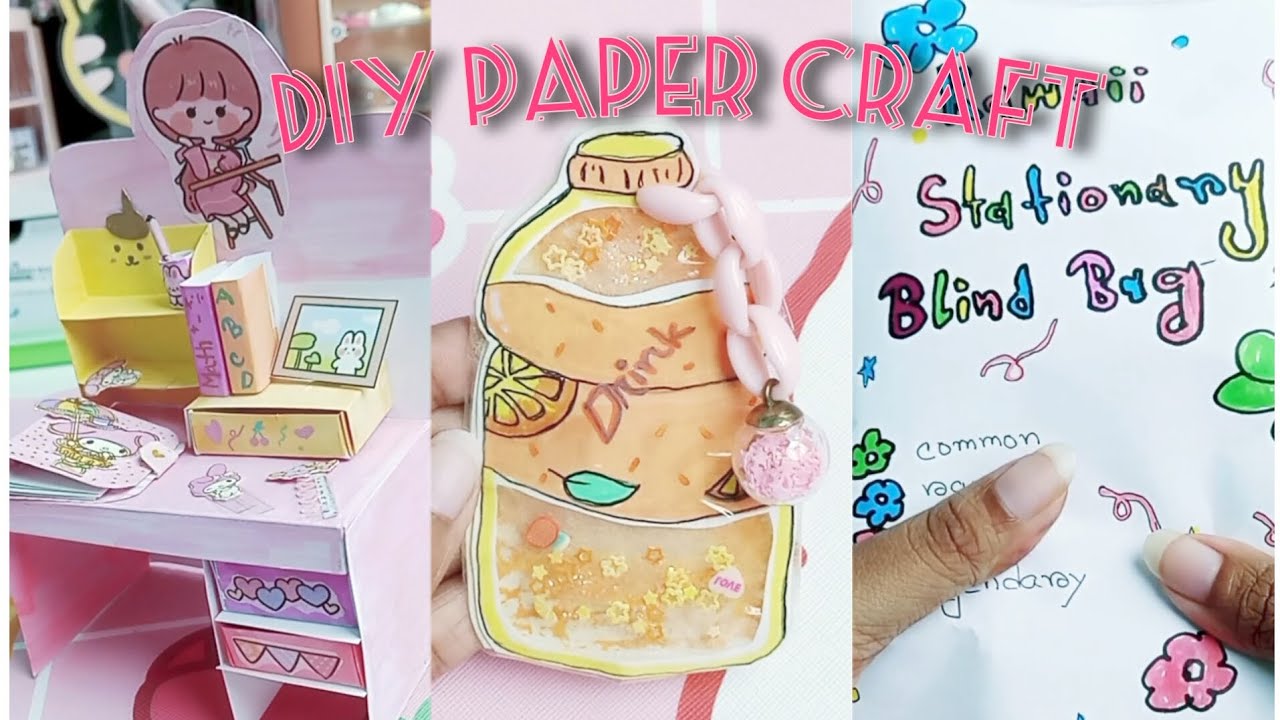 diy paper craft/ how to make paper gift/ school craft ideas / DIY ...