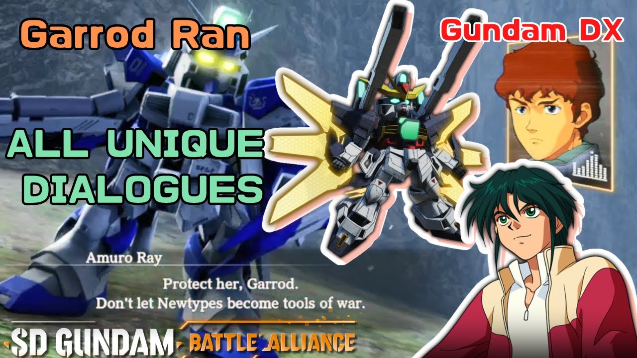 【SDガンダムバトルアライアンス】Garrod Ran (ガロード・ラン) Double X ガンダムDX All Unique ...