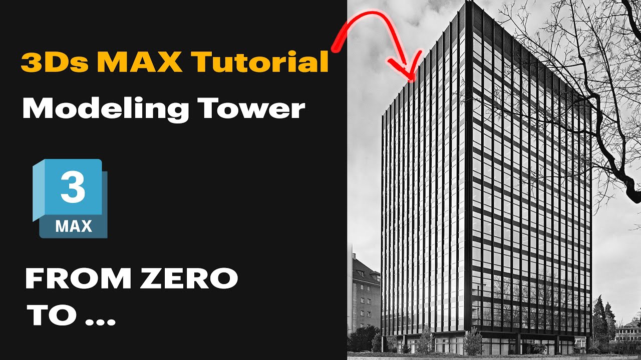 3ds Max Tutorial | Modern Skyscraper Building Modeling Step by Step ...