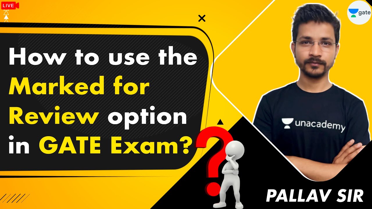 How to use the Marked for Review option in GATE Exam? - YouTube
