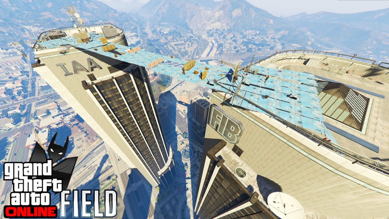 GTA V Field Online: PORRADAS E PIPOCO ENTRE DOIS PRÉDIOS - YouTube