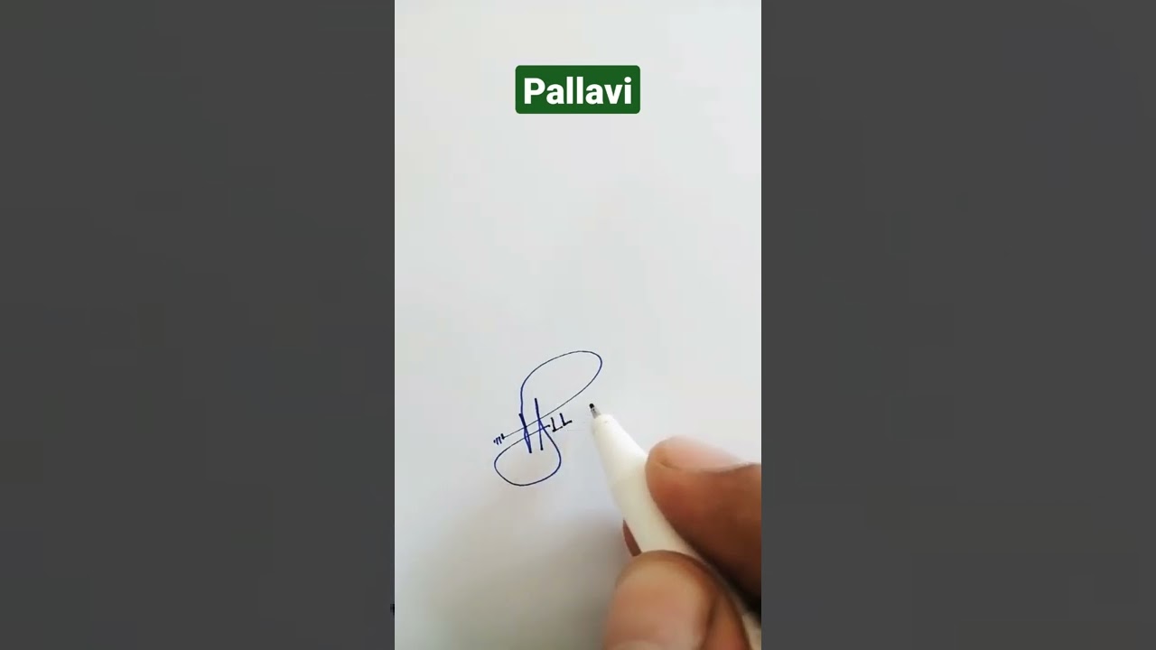 Pallavi Name Signature Request done - YouTube