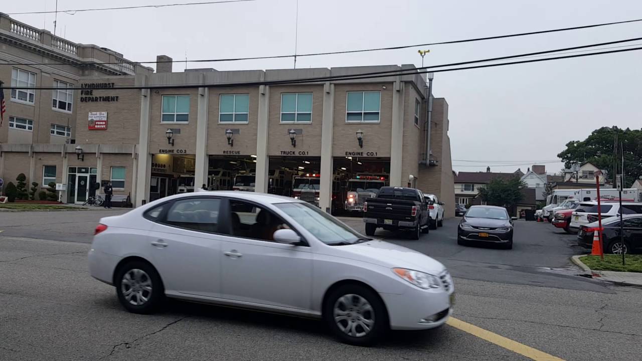 LYNDHURST FIRE DEPARTMENT TRUCK 1/Engine 1 RESPONDING 6-4-16 - YouTube