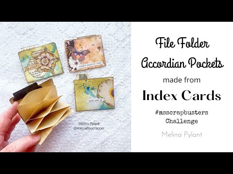 MAKING FILE FOLDER ACCORDION POCKETS from INDEX CARDS | #msscrapbusters ...