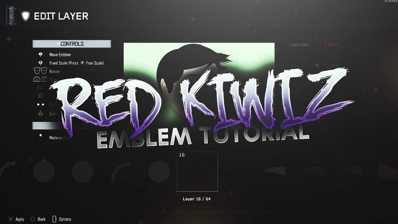 Red Kiwiz Emblem Tutorial! @RedKiwiz - YouTube