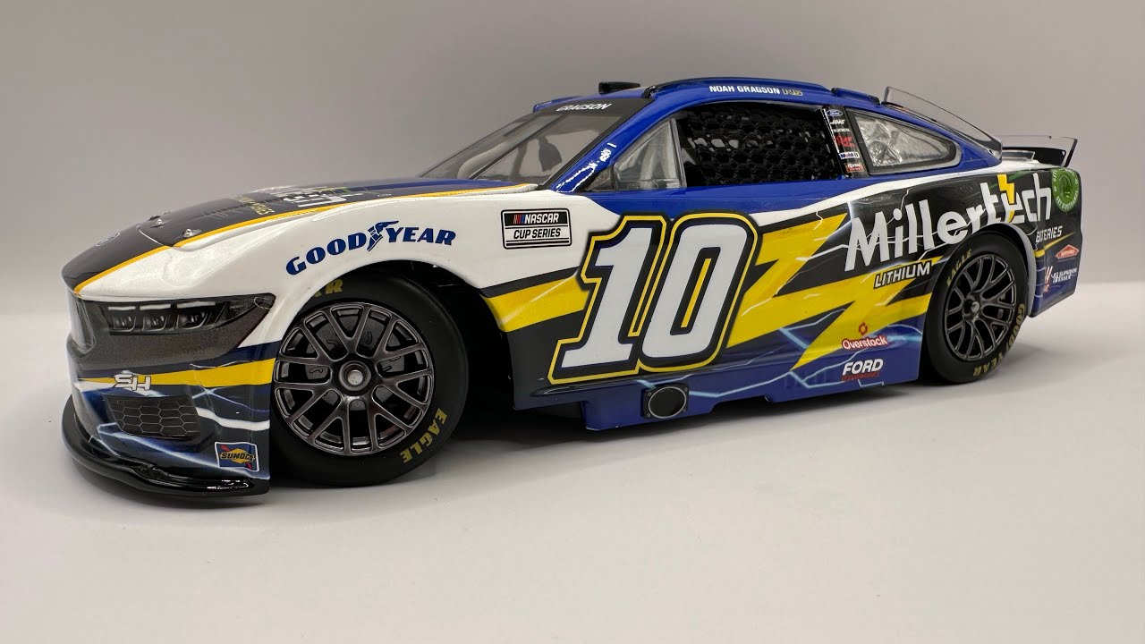 Review: 2024 Noah Gragson #10 Millertech Lithium Batteries Ford Mustang 1/24 NASCAR Diecast ...