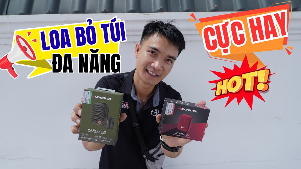 Monster Blaster Micro Và Atomic Atom - Loa Mini Siêu Nhỏ Gọn - YouTube