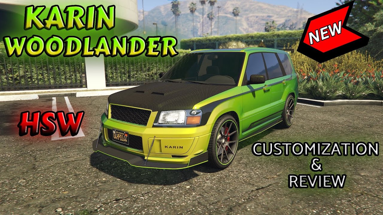 KARIN WOODLANDER NEW CAR CUSTOMIZATION IN GTA ONLINE (SUBARU FORESTER ...