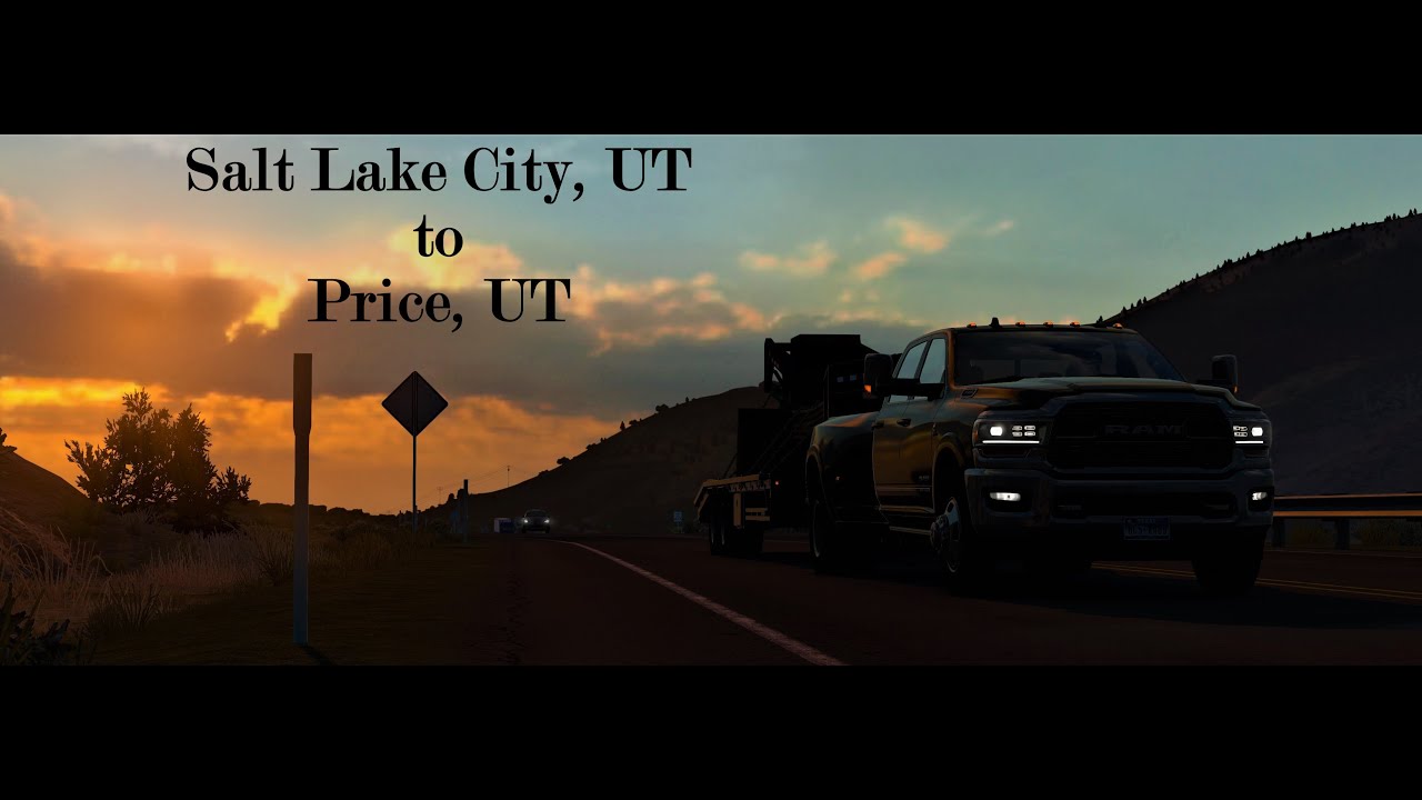 ATS 1.44 - Ruda's Ram 3500 and Hotshot Trailer - YouTube