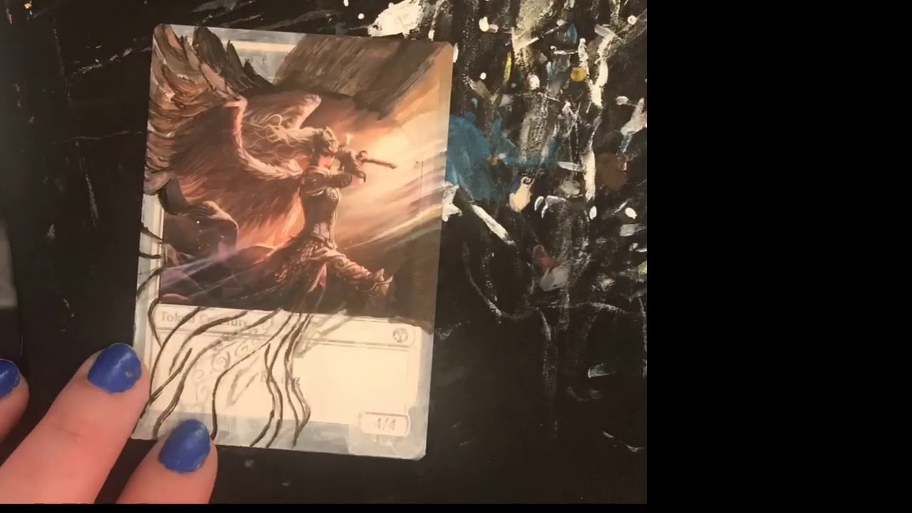 Altering MTG Angel Token into Full ART- Time lapse video - YouTube