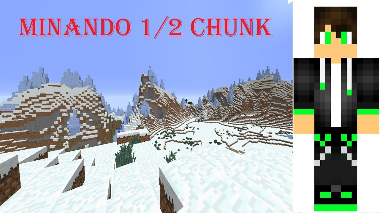Minando 1/2 chunk NEVADO en minecraft | Herzts - YouTube