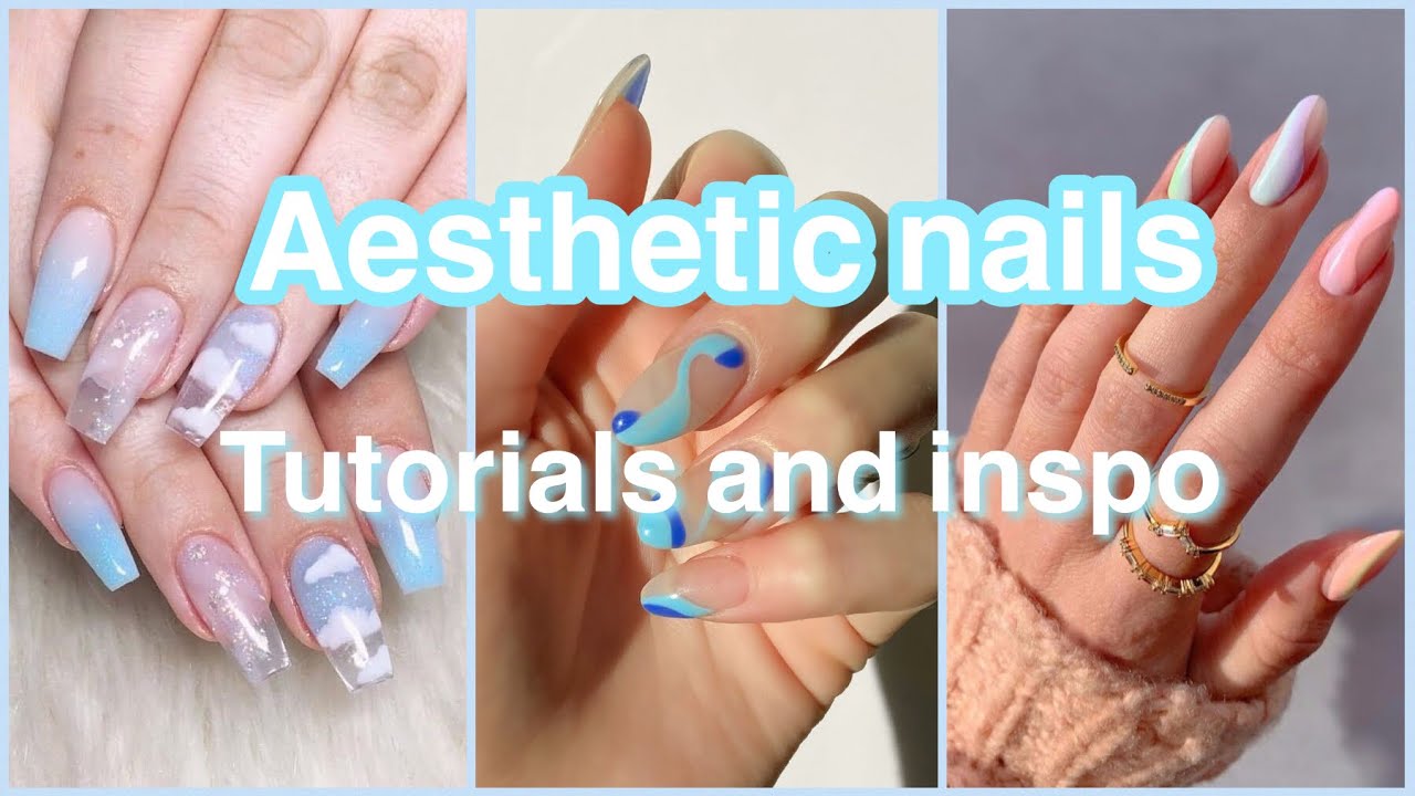 Aesthetic Nails |Nail design tutorials +Inspo| *medium difficulty ...