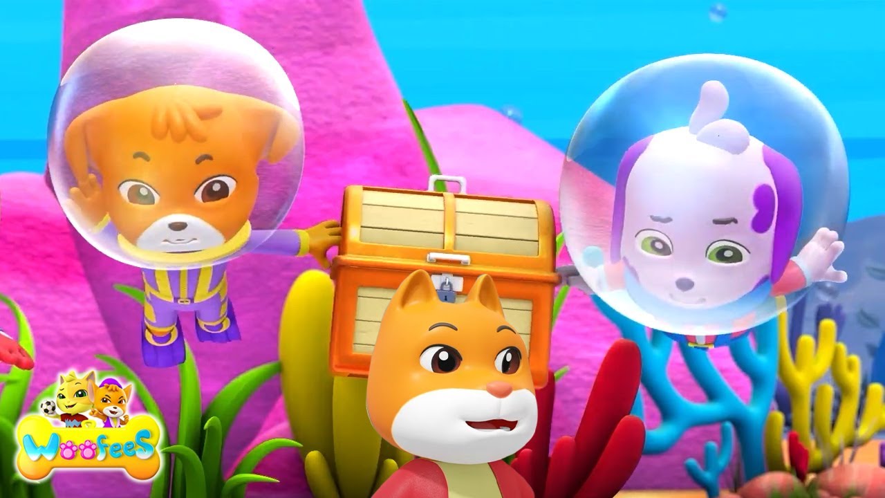 Търсене на съкровища Карикатури видео от Woofees - YouTube