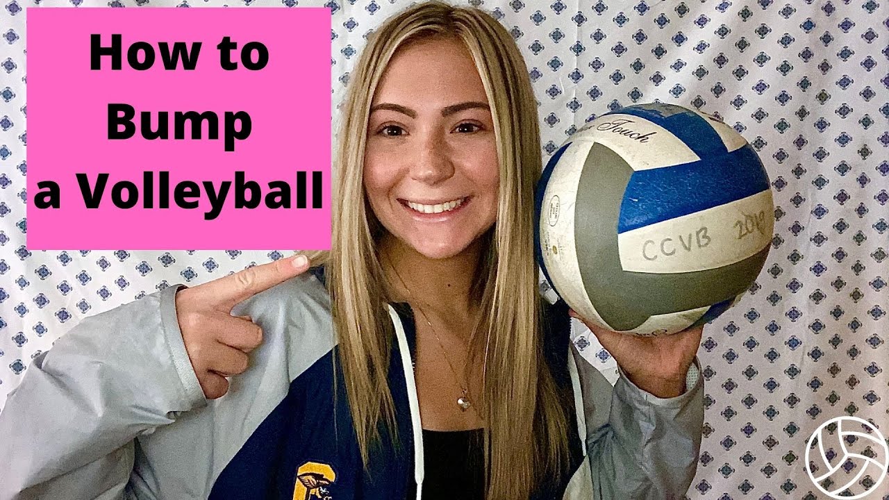 How to bump a volleyball: Advice from a college volleyball player - YouTube