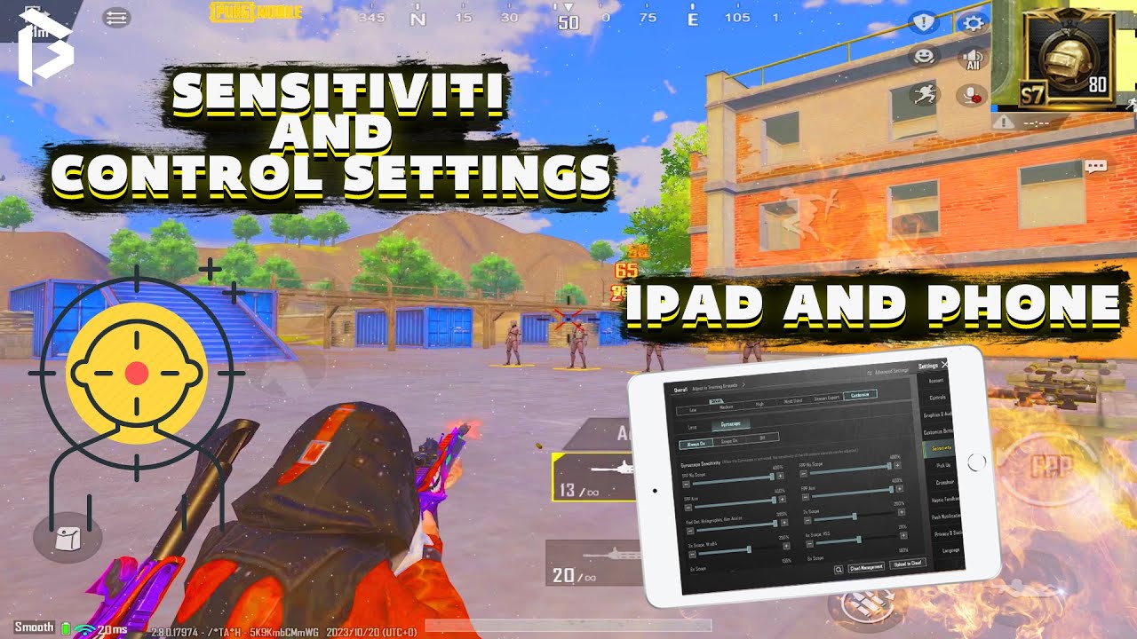 PUBG MOBILE!NEW BEST SENSITIVITI ADN CONTROL SETTINGS /ipad generations ...