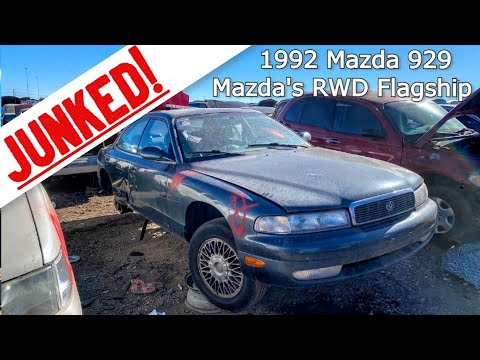 JUNKED! 1992 Mazda 929 - Mazda's Rare (In the U.S.) Rear Wheel Drive Flagship Sedan - YouTube