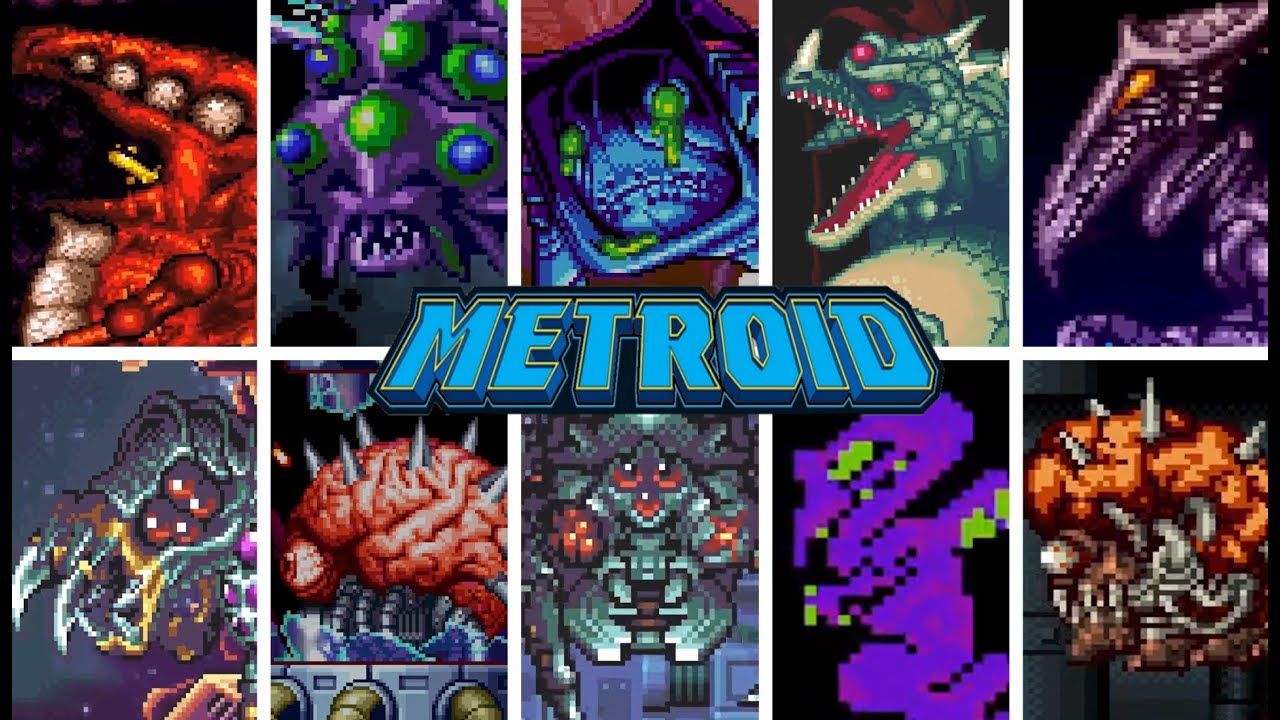 METROID 2D SERIES - All Bosses - YouTube