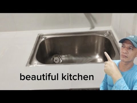 create a new beautiful kitchen lavatory using 40x40 ceramic tiles - YouTube
