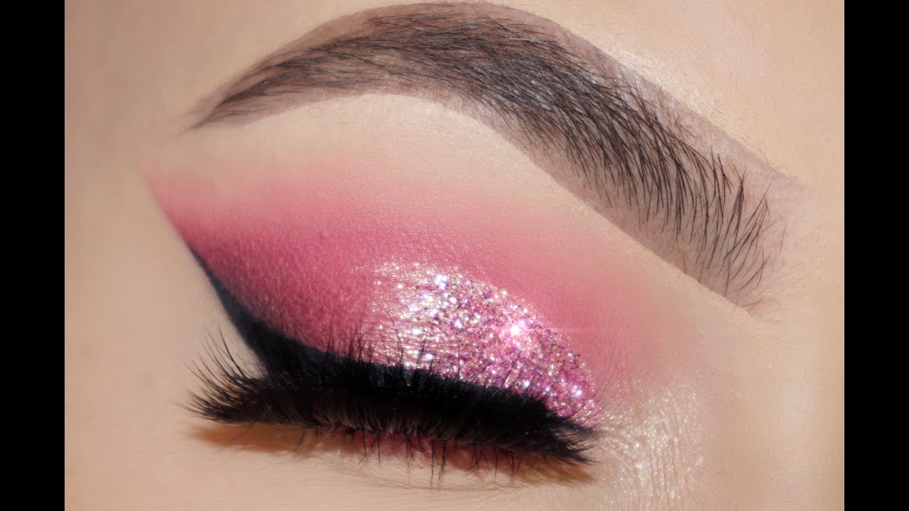 CRYSTAL PINK EYESHADOW TUTORIAL - YouTube