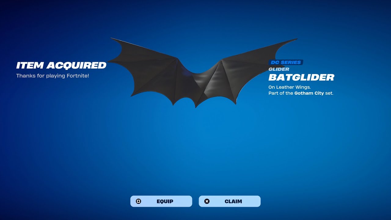 How To Get Batglider Glider NOW FREE In Fortnite! (Batglider Glider ...