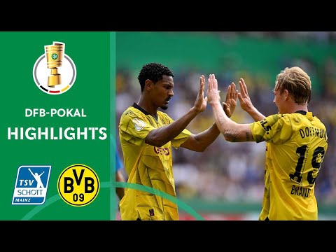 Brilliant Performance by Brandt, Haller and Co. | Schott Mainz vs. Borussia Dortmund 1-6 | DFB-Pokal