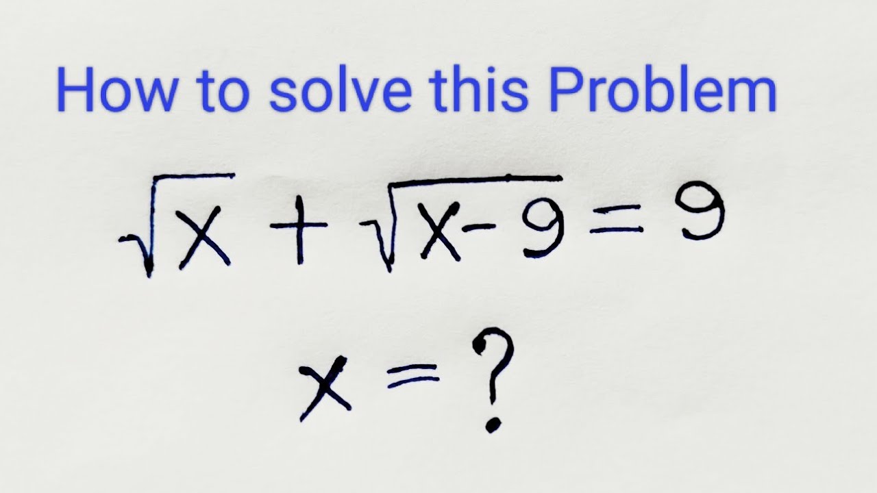 A Nice Math Olympiad Exponential Problem Youtube 9401