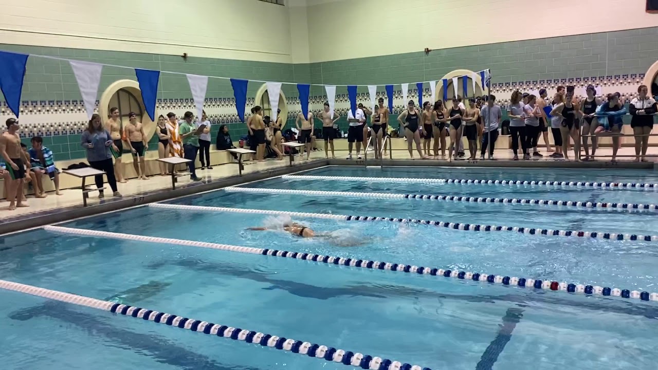 CMT Kaitlyn Crouthamel wins 100 fly - YouTube