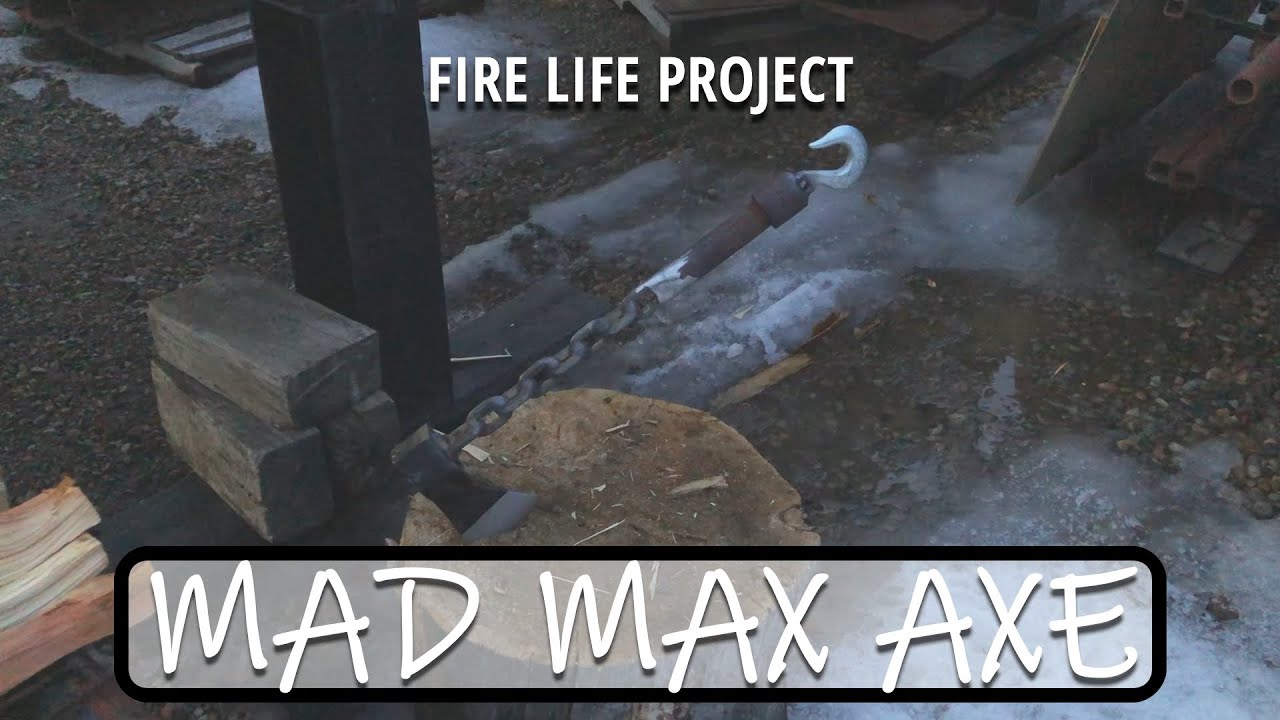 Chain axe out of scrap metal - YouTube
