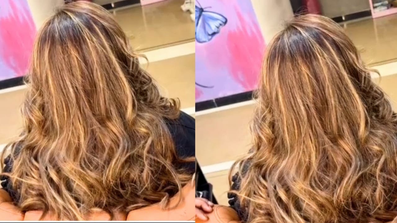 How to Global Hair Colour With Highlights | Highlights Global Hair ...