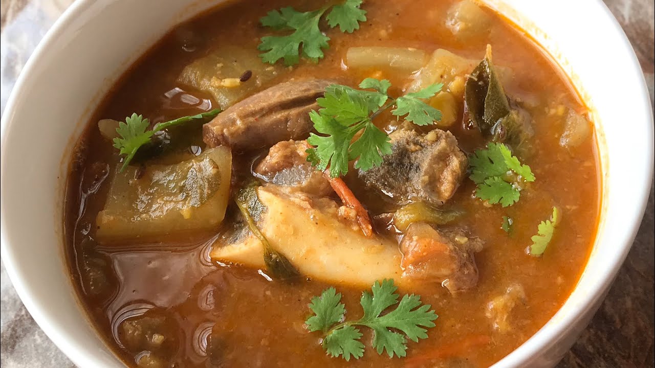 Hyderabadi Mutton dalcha recipe || wedding style dalcha recipe - YouTube