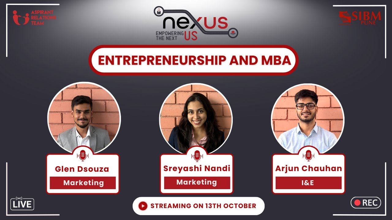 Nexus 2.0 | Day 1 | Entrepreneurship and MBA | SIBM Pune - YouTube