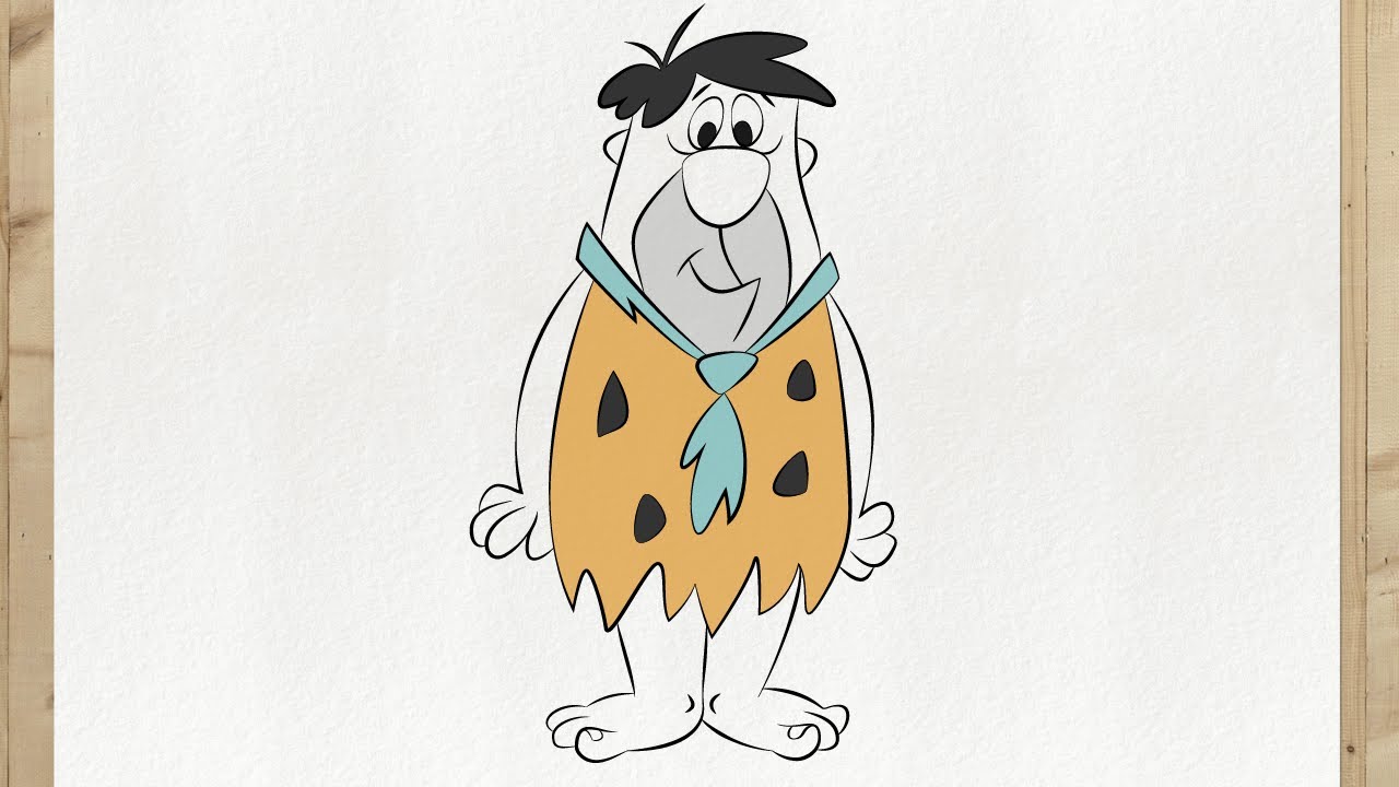 Como desenhar o FRED FLINTSTONE passo a passo, fácil e rápido - YouTube