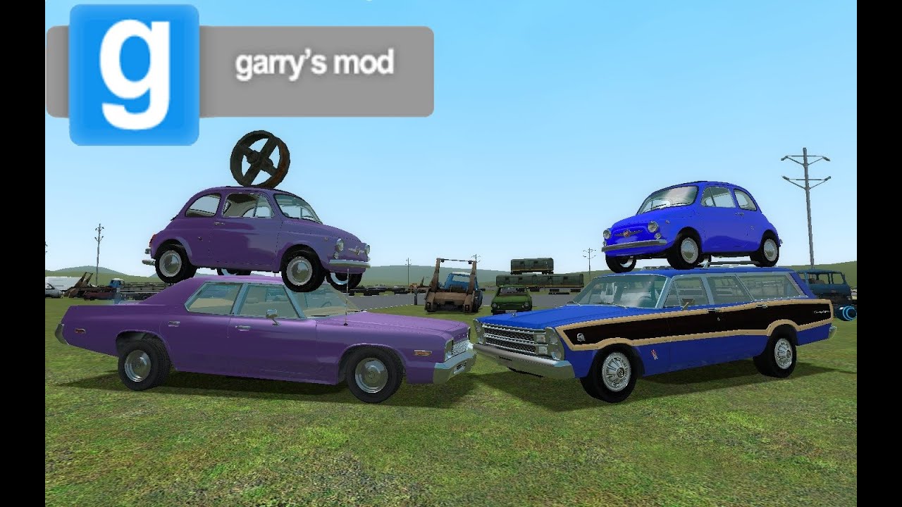 Gmod: Siamese banger racing, Ramp Rollovers, Crashes - YouTube