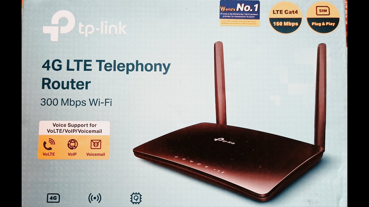 Tp- link 4g LTE Model TL-MR6500v telephony Router #unboxing and #setup ...