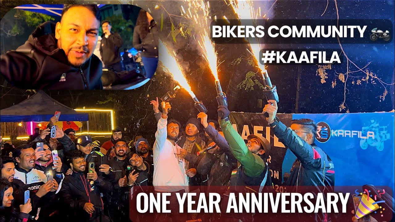 1st Anniversary of Kaafila bikers community🏍️ 150 se zyada bikes 😱 Huge ...